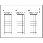 Teach by Finger Pattern: Free Blank Fingering Charts - Smart String Teacher
