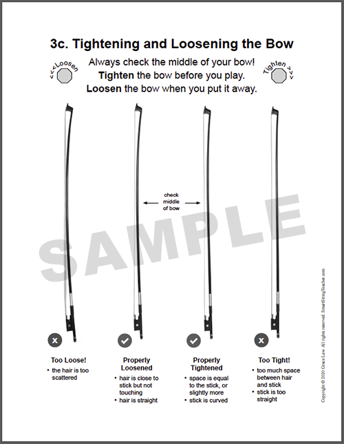 Smart Bow Hold and Left Hand Handouts - Smart String Teacher