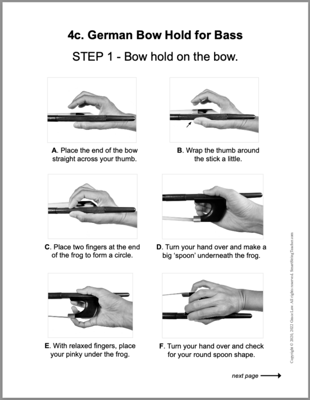 Smart Bow Hold & Left Hand Handouts - Smart String Teacher