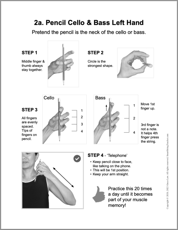 Smart Bow Hold & Left Hand Handouts - Smart String Teacher